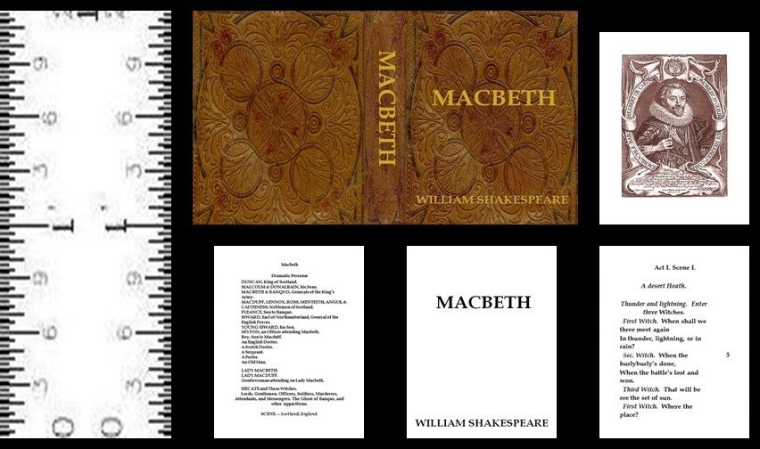Macbeth Miniature Book | Mary's Dollhouse Miniature Accessories