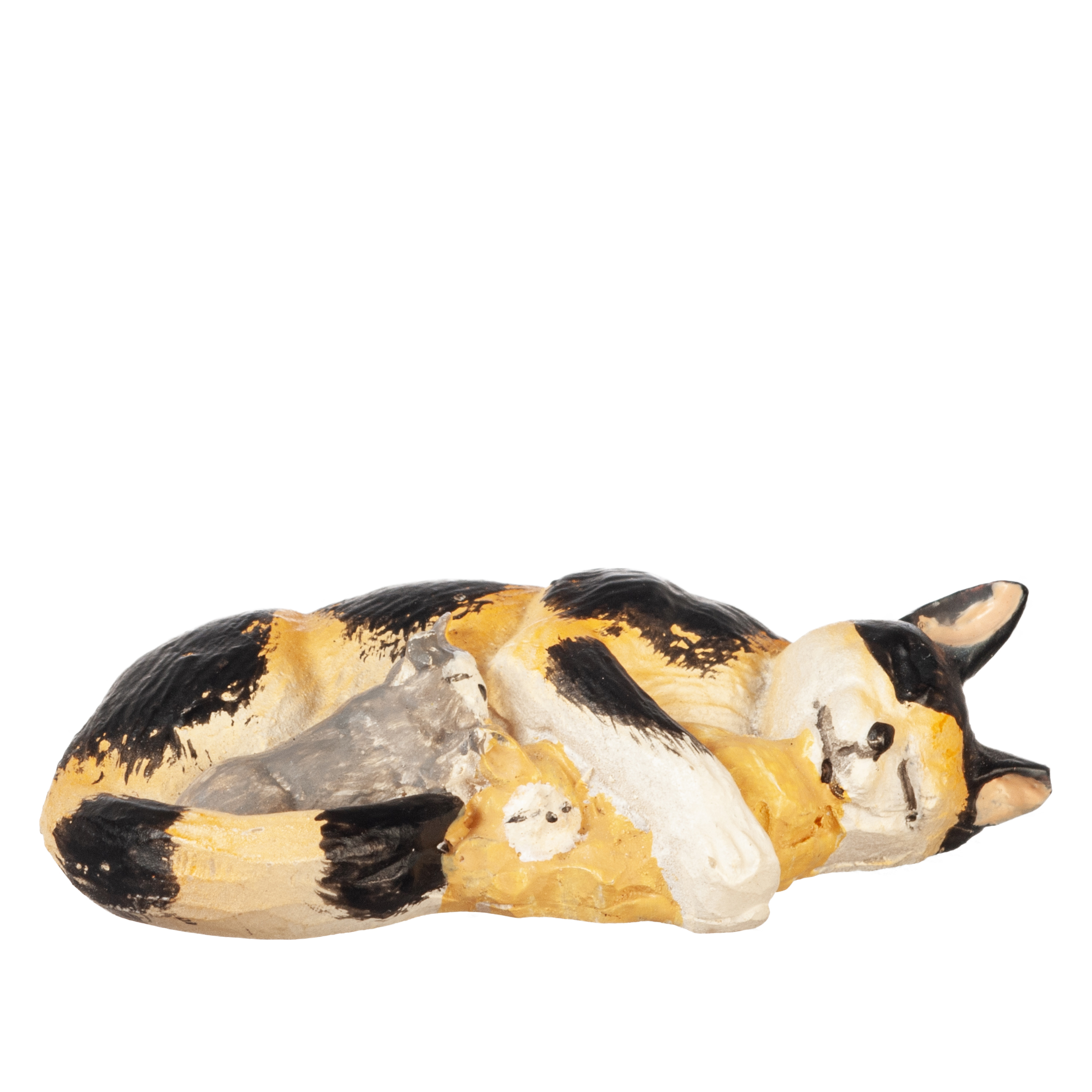 Calico Cat With Kittens | Mary's Dollhouse Miniature Accessories