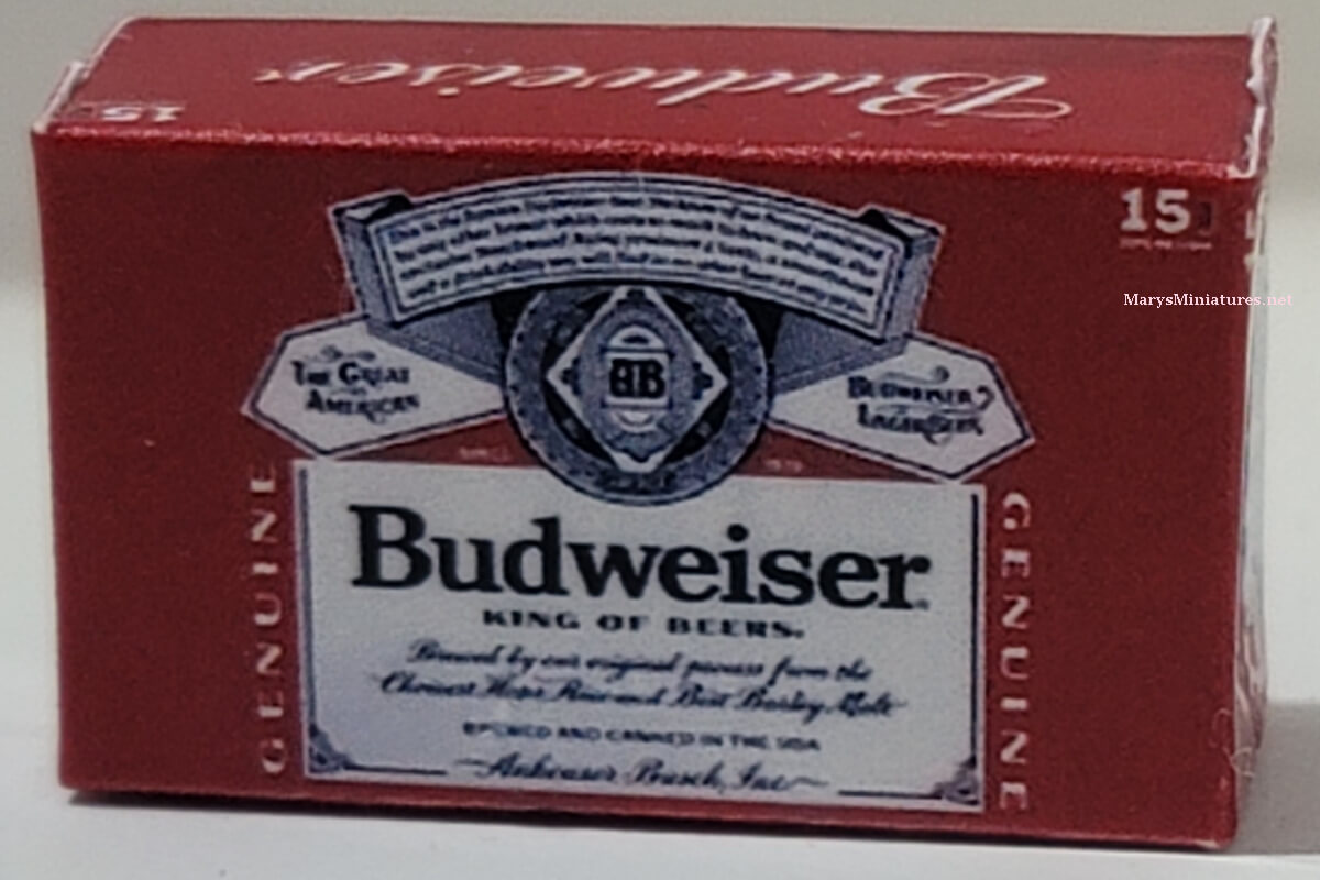 12 Pack American Beer Case Box | Mary's Dollhouse Miniature Accessories