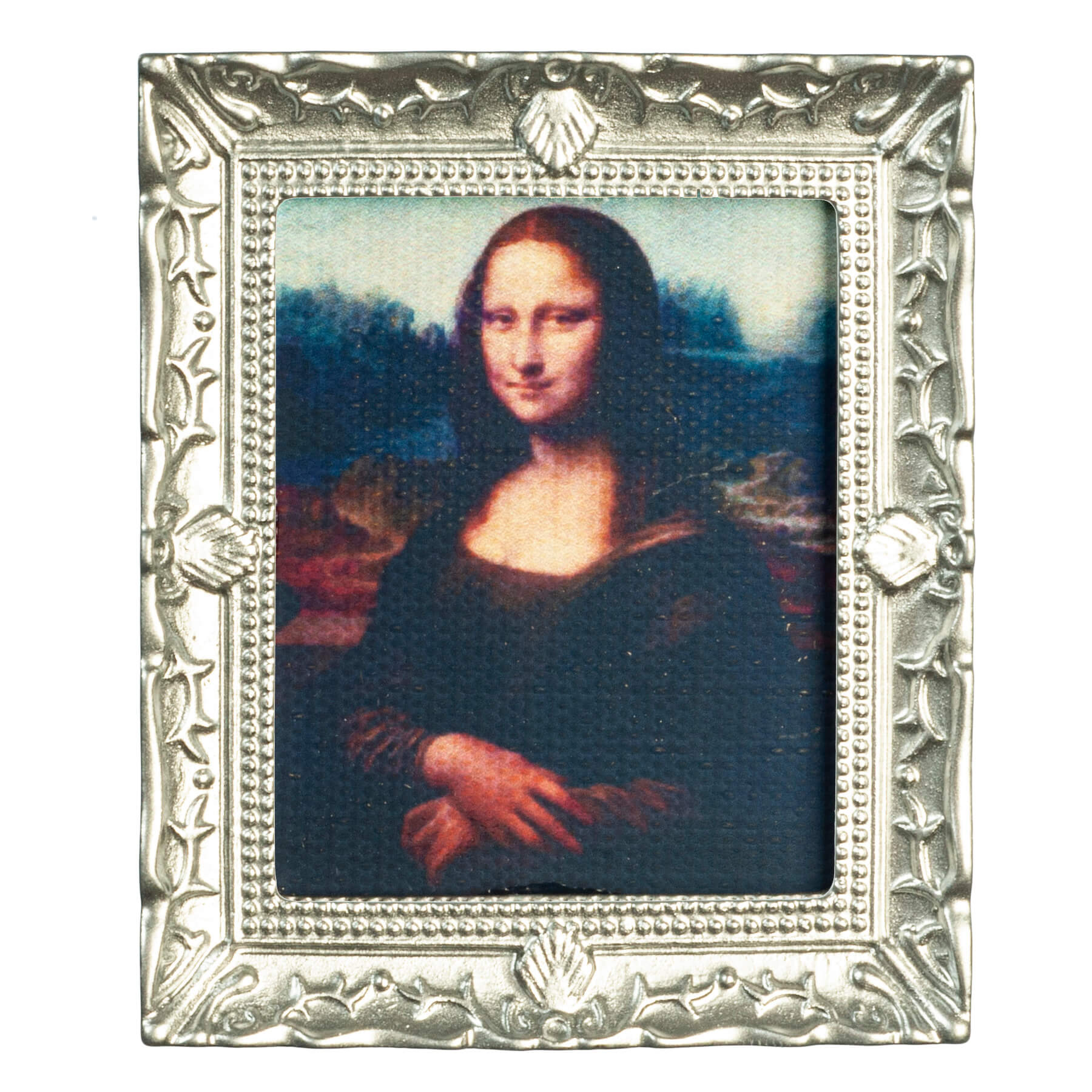 Mona Lisa Picture - Silver | Mary's Dollhouse Miniature Accessories