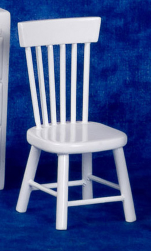 White Kitchen Chair | Mary's Dollhouse Miniature Accessories