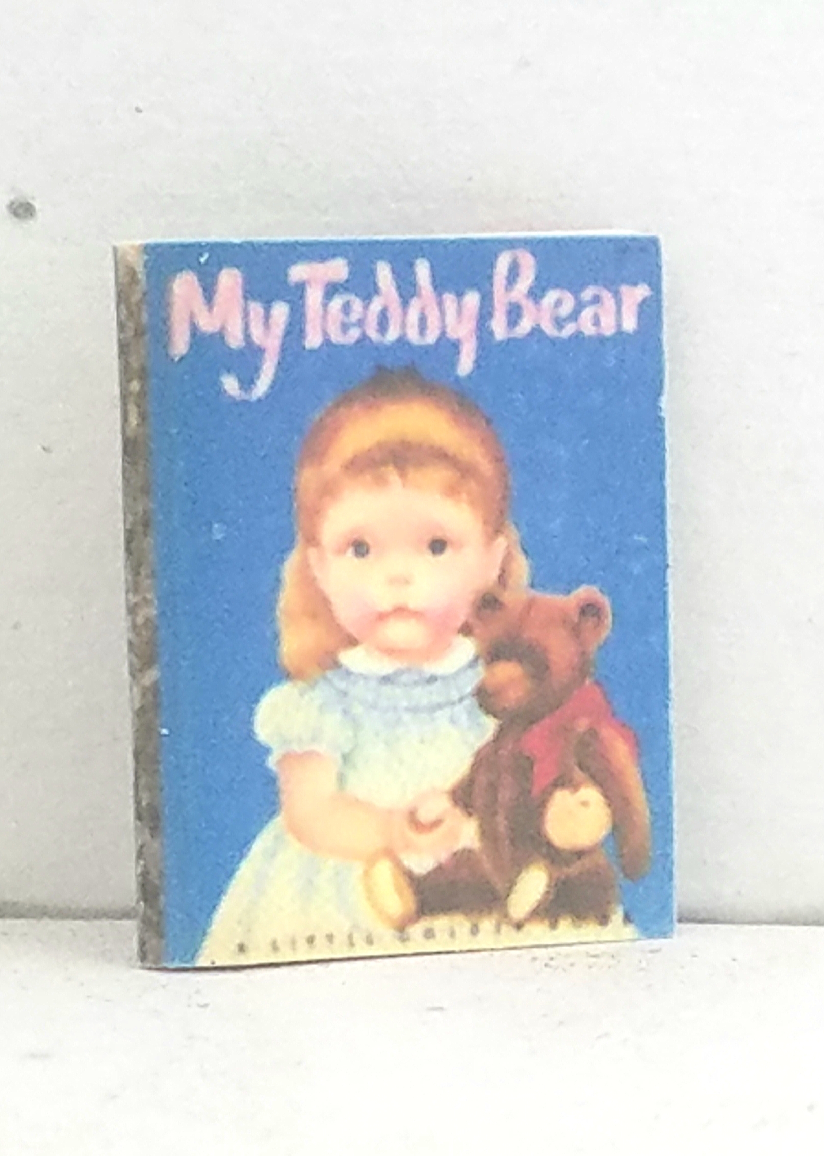 My Teddy Bear Book Blue | Mary's Dollhouse Miniature Accessories