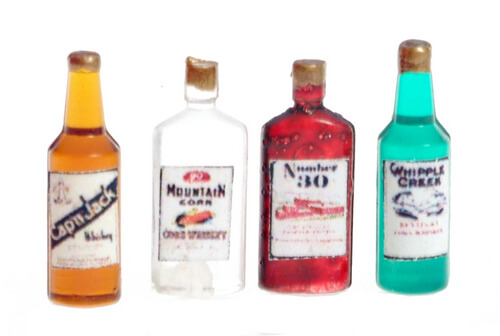 Alcoholic Beverages | Mary's Dollhouse Miniature Accessories