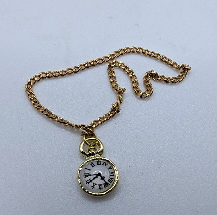 Gold Pocket Watch | Mary's Dollhouse Miniature Accessories