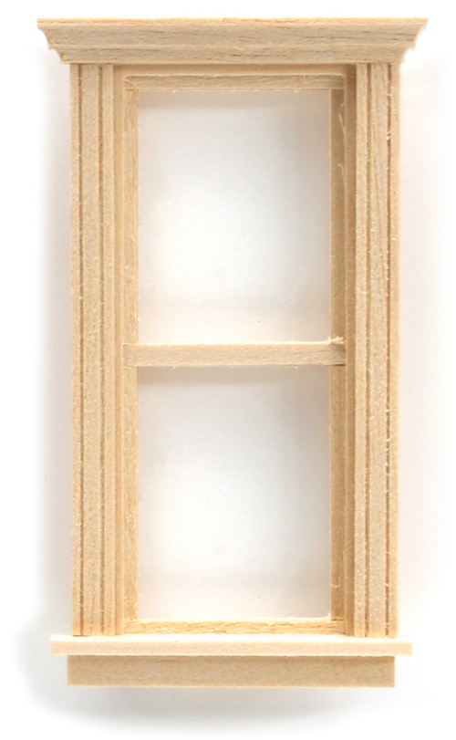 1/2in Scale Traditional Pediment Window | Mary's Dollhouse Miniature ...
