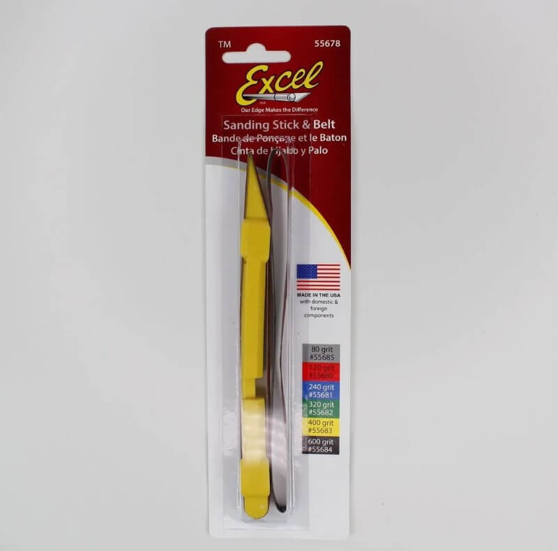 Yellow Sanding Stick #400 Grit | Mary's Dollhouse Miniature Accessories