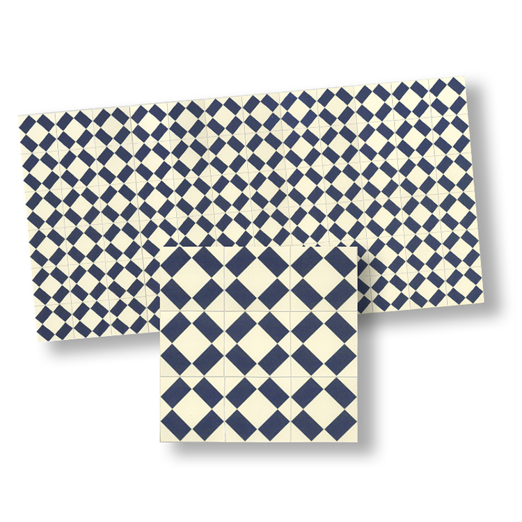 Blue Design Mosaic Tile | Mary's Dollhouse Miniature Accessories